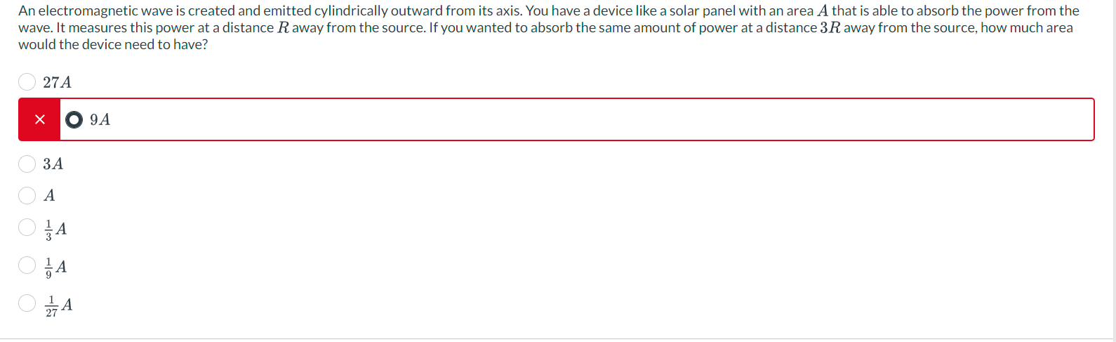 Solved An electromagnetic wave is created and emitted | Chegg.com