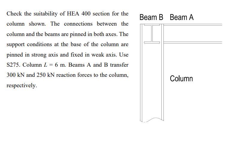 Solved Check the suitability of HEA 400 section for the | Chegg.com