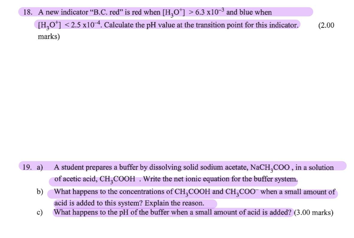 Solved 7. Consider the following: CH,COOH + H2O = CH,COO- + | Chegg.com