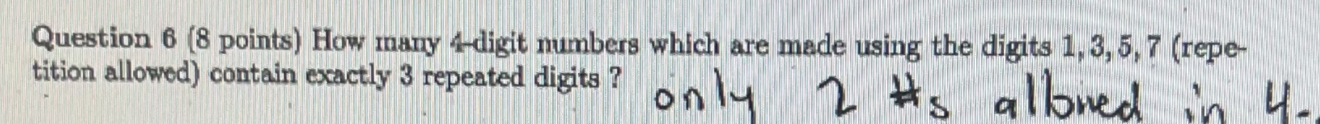 Solved Question 6 ( 8 points) How many 4-digit numbers which | Chegg.com