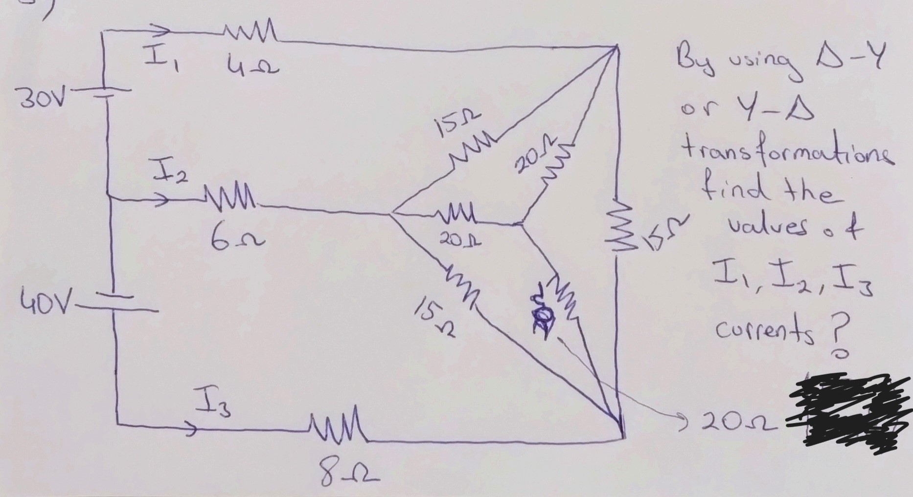 Solved By using D−Y or Y - Δ transformations find the , | Chegg.com