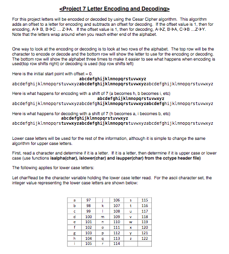 Solved 1 Using Command Line Arguments For An Input File 