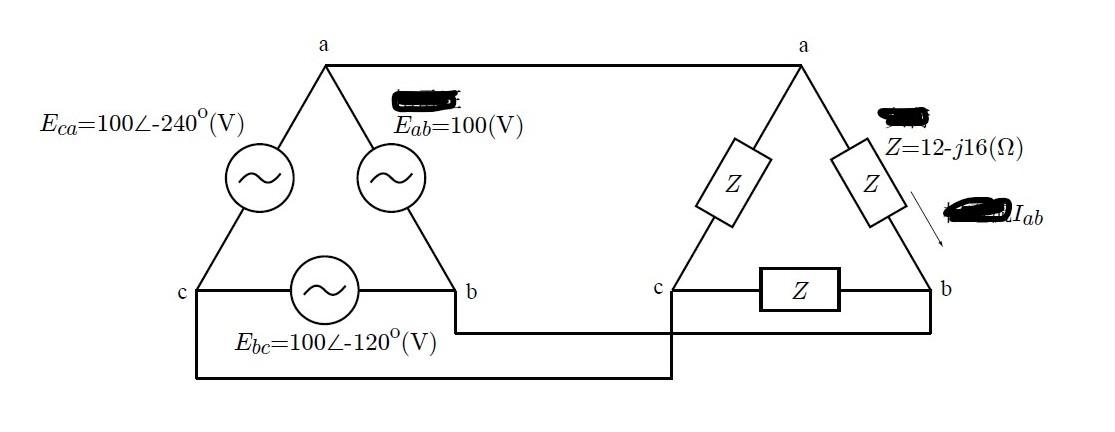 Solved Find the phase currents Iab, Ibc, and Ica in the | Chegg.com