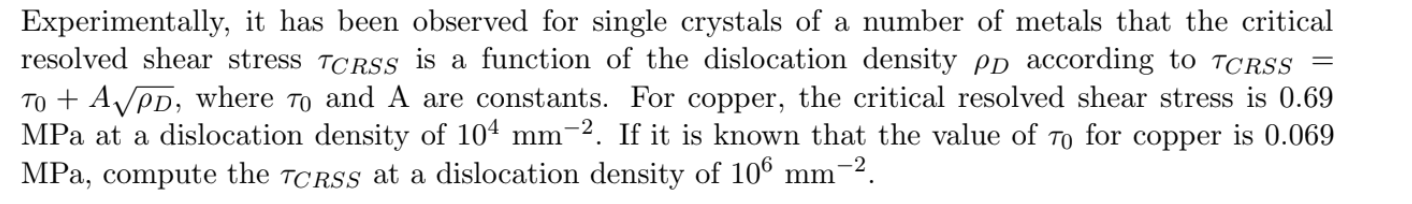 Solved Experimentally, it ﻿has been observed for single | Chegg.com