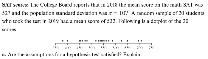 Solved SAT scores: The College Board reports that in 2018 | Chegg.com