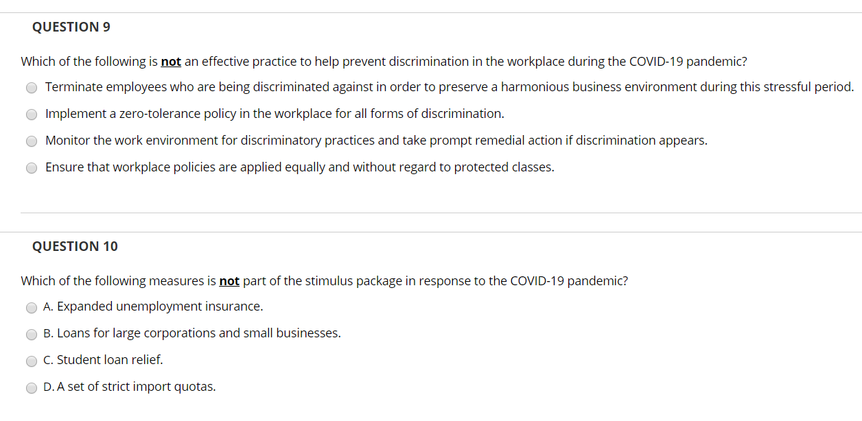 Solved QUESTION 9 Which of the following is not an effective | Chegg.com