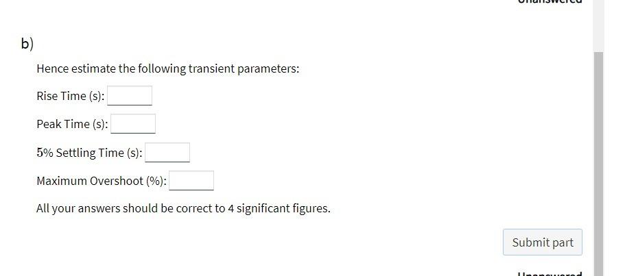 Solved Consider the unit-step response of a unity-feedback | Chegg.com