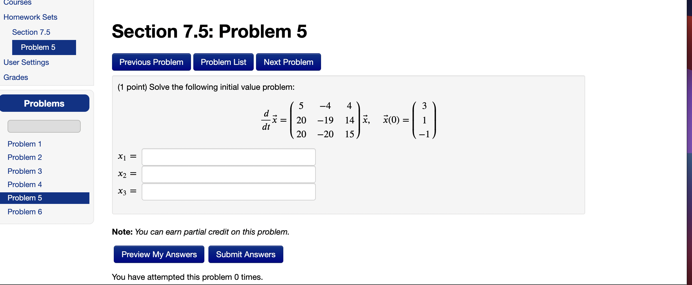Solved Courses Homework Sets Section 75 Section 75 7423