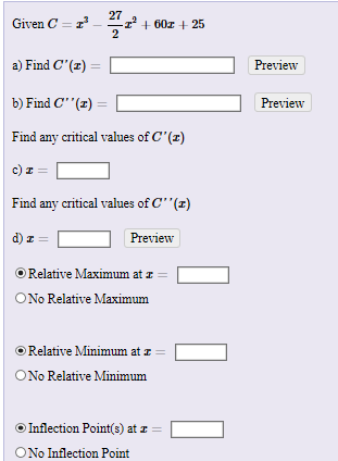 Solved Given C=??-*7 +603 + 25 a) Find C' (t) = D Preview b) | Chegg.com