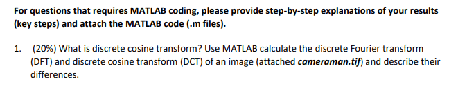 Solved For questions that requires MATLAB coding, please | Chegg.com Solved For questions that requires MATLAB coding, please | Chegg.com