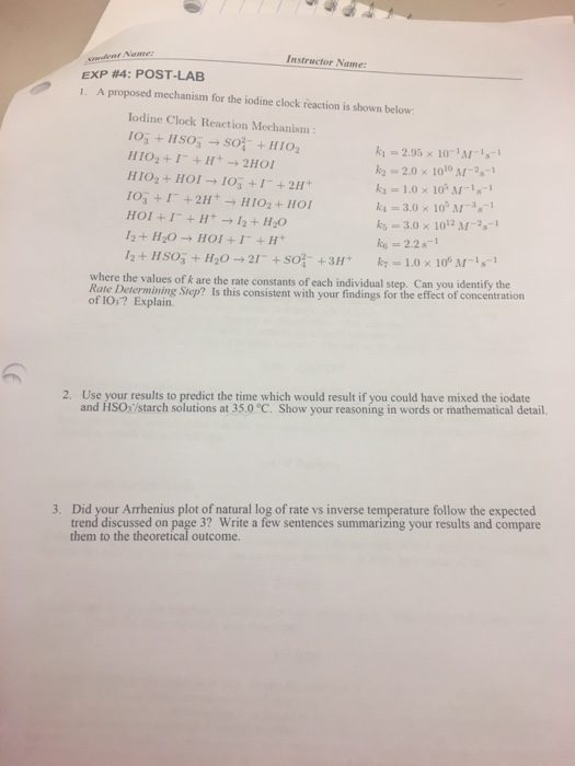 Solved Instructor Name: EXP #4: POST-LAB A proposed | Chegg.com