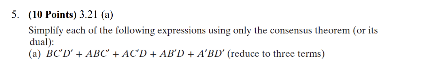 Solved (10 Points) 3.21 (a) Simplify each of the following | Chegg.com