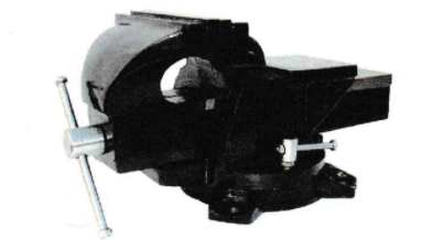 Solved hello I need a 2D technical drawing of bench vice | Chegg.com