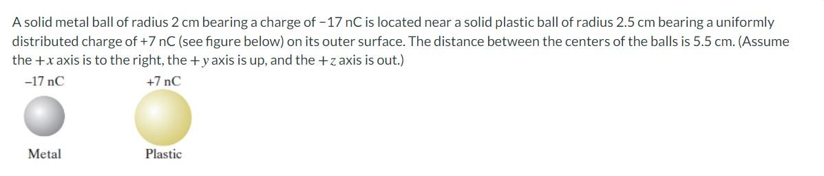 Solved A solid metal ball of radius 2 cm bearing a charge of | Chegg.com