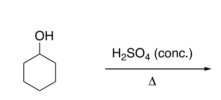 Solved Elimination reaction with cyclohexanol a) The alcohol | Chegg.com