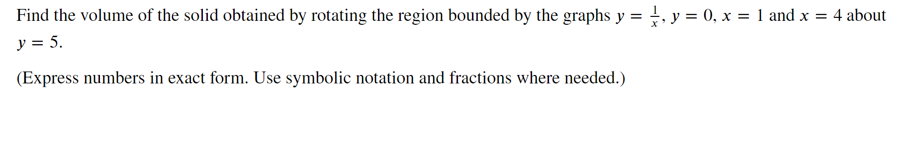 Solved Find the volume of the solid of revolution generated | Chegg.com
