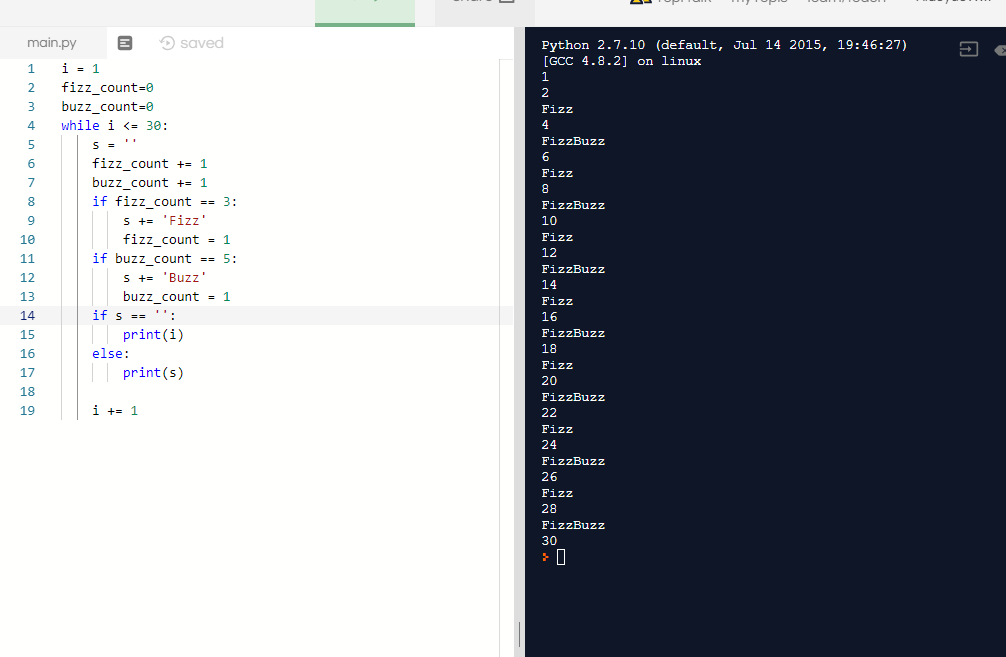 Solved I need help with this FizzBuzz problem.the final | Chegg.com