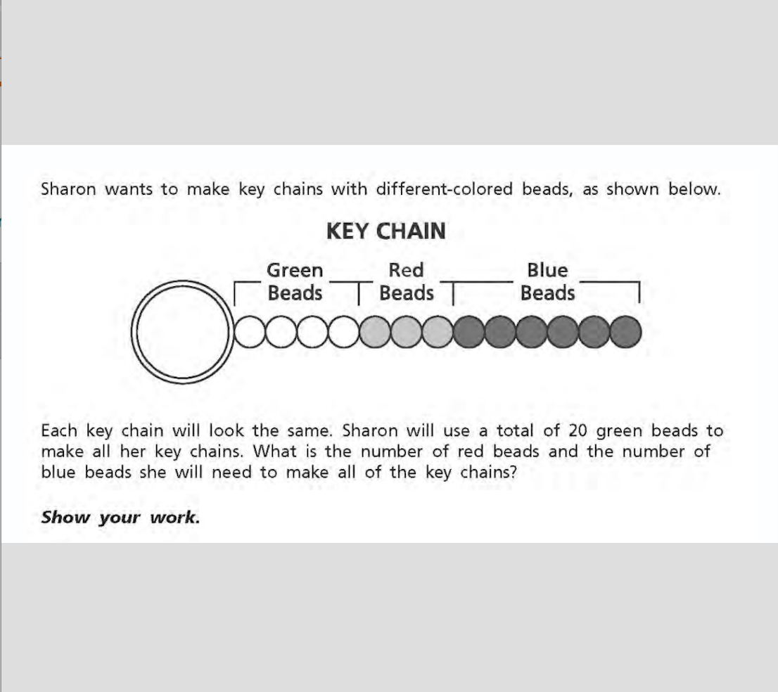 Solved Sharon wants to make key chains with different | Chegg.com