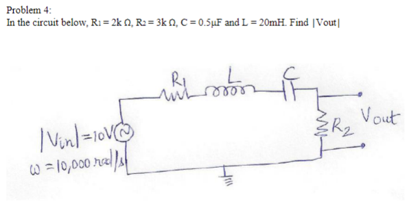 Solved Problem 4: In the circuit below, | Chegg.com