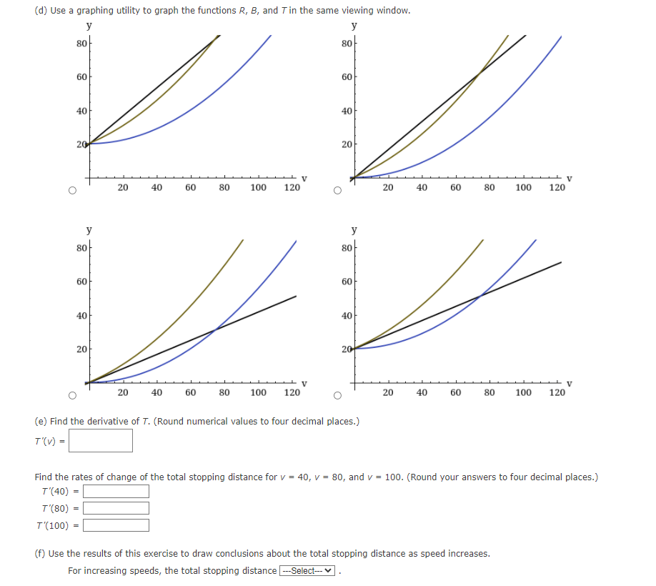Reaction time Braking distance R R B В Driver sees | Chegg.com