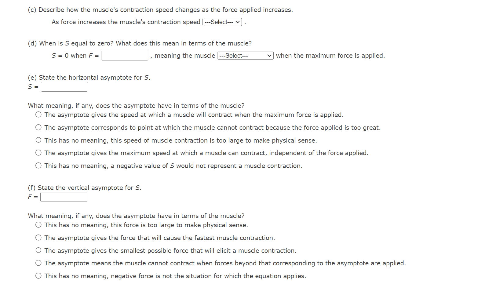 Solved When a force is applied to muscle tissue, the muscle | Chegg.com