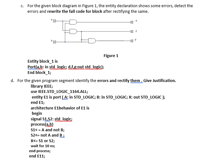 Solved C. For the given block diagram in Figure 1, the | Chegg.com
