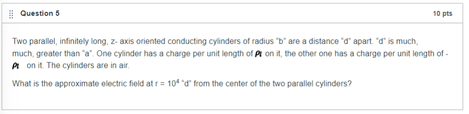 Solved Two parallel, infinitely long, z - axis oriented | Chegg.com