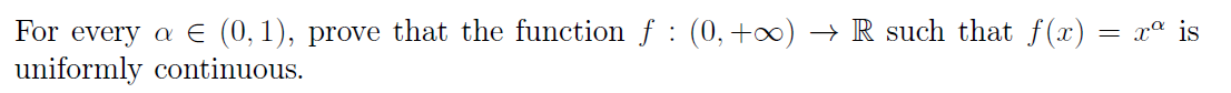 Solved For every 2 (0; 1), prove that the function f : | Chegg.com