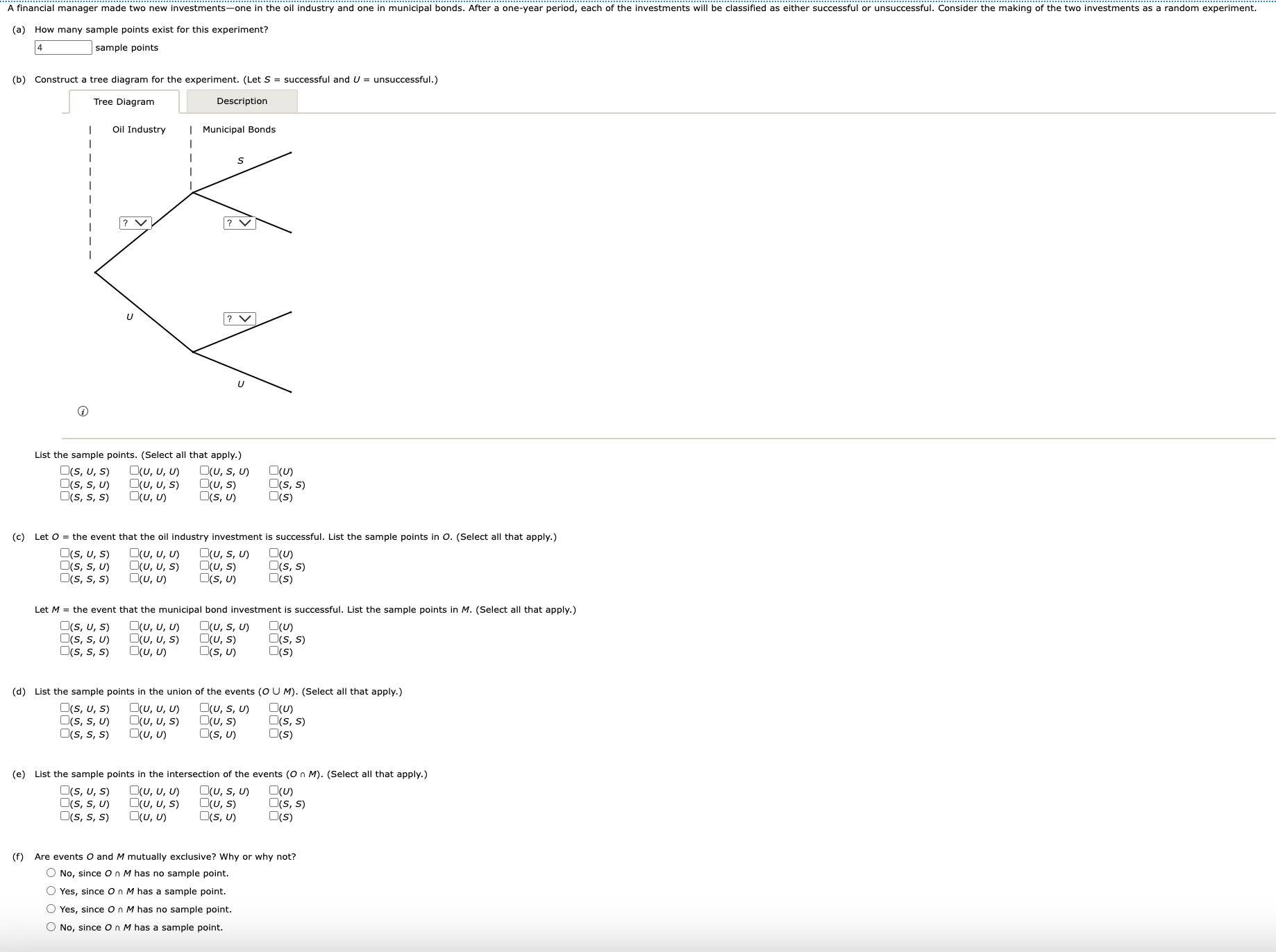 Solved (a) How many sample points exist for this experiment? | Chegg.com