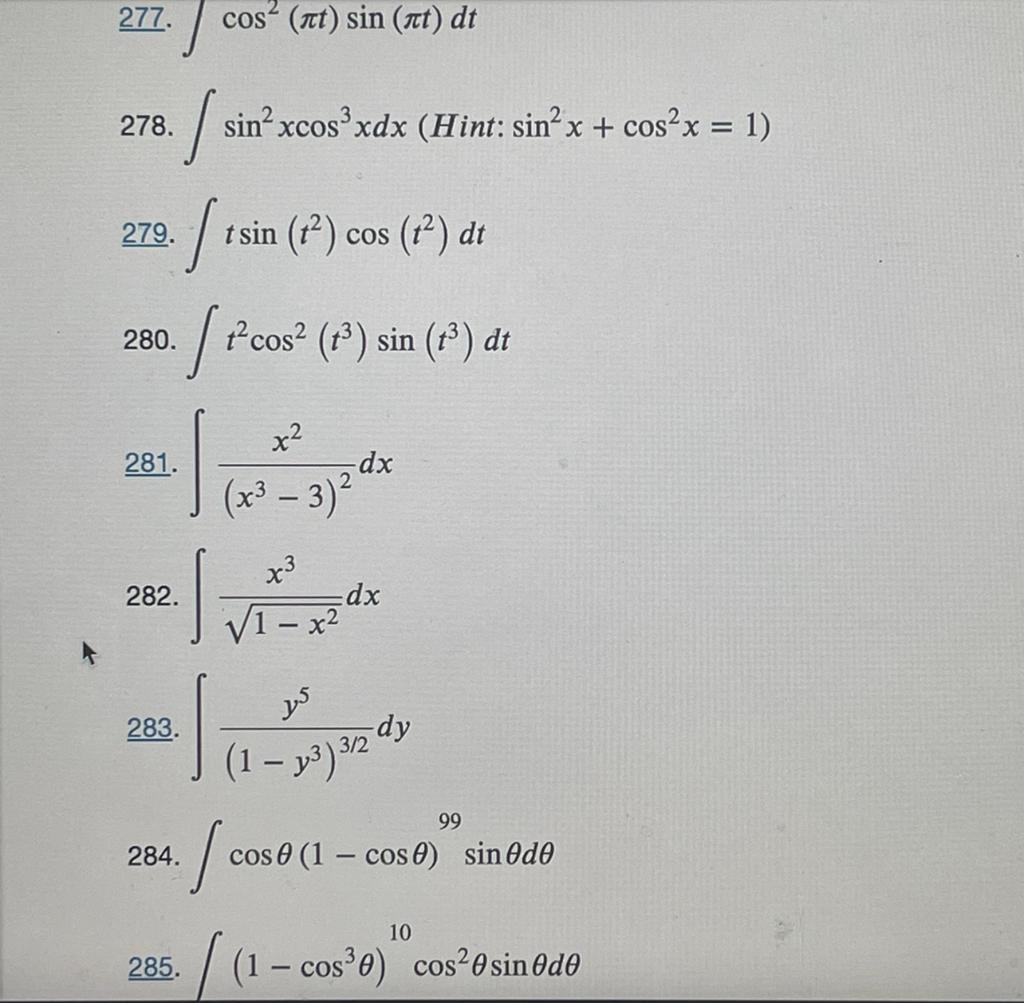Solved In the following exercises, find the antiderivative | Chegg.com
