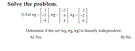 Solved Solve the problem. 1) Let | Chegg.com