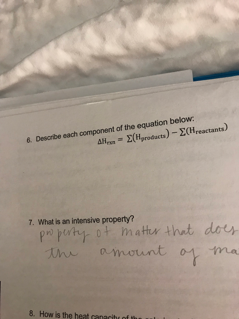Solved 6. Describe each component of the equation below: | Chegg.com