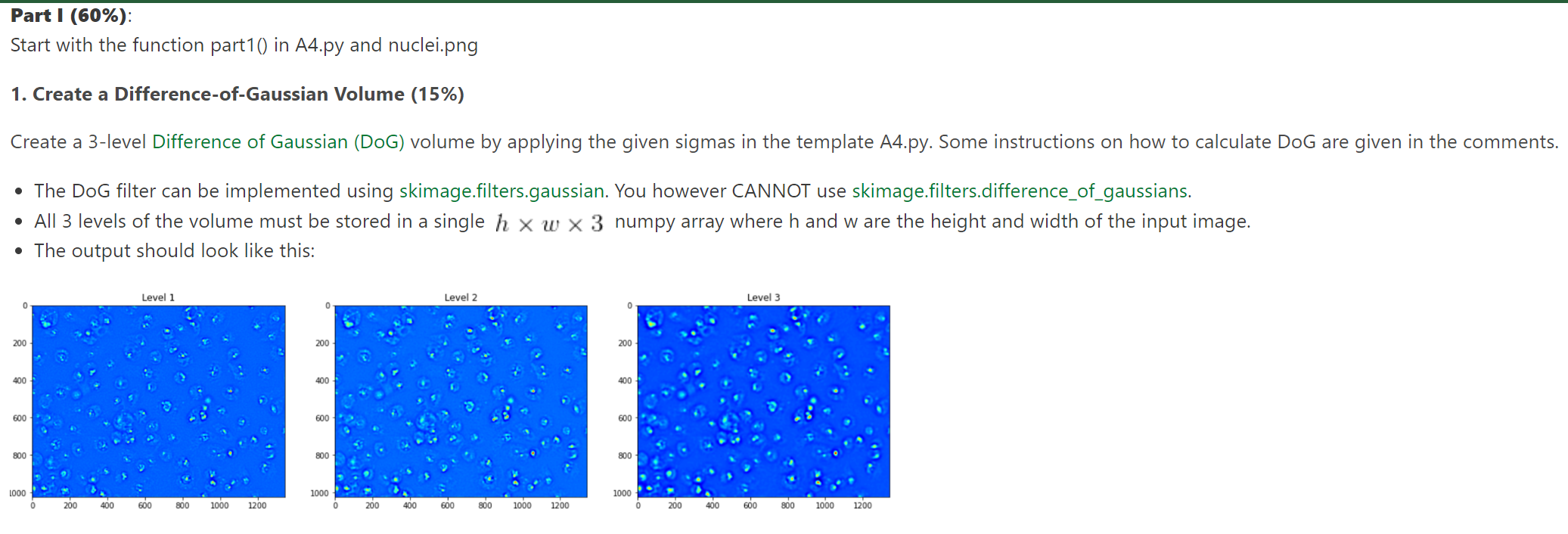 Solved Start with the function part1() in A4.py and | Chegg.com