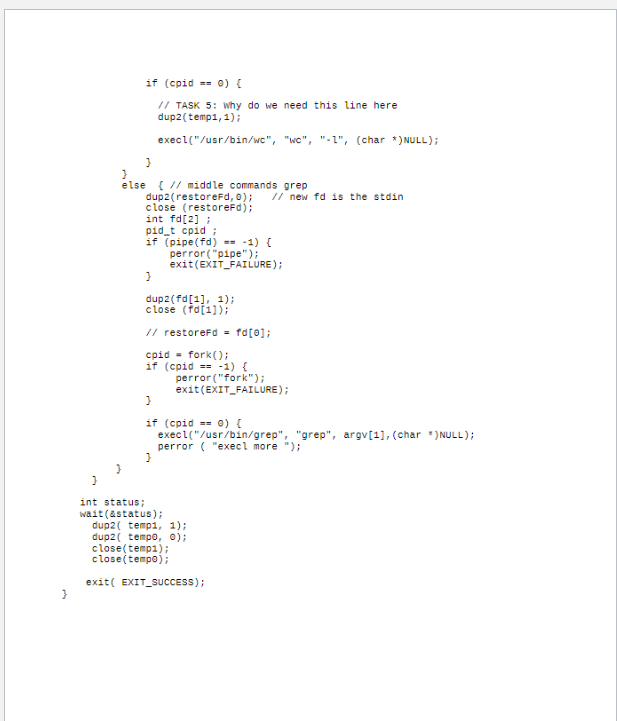 Solved There are fives tasks listed in the program itself. | Chegg.com