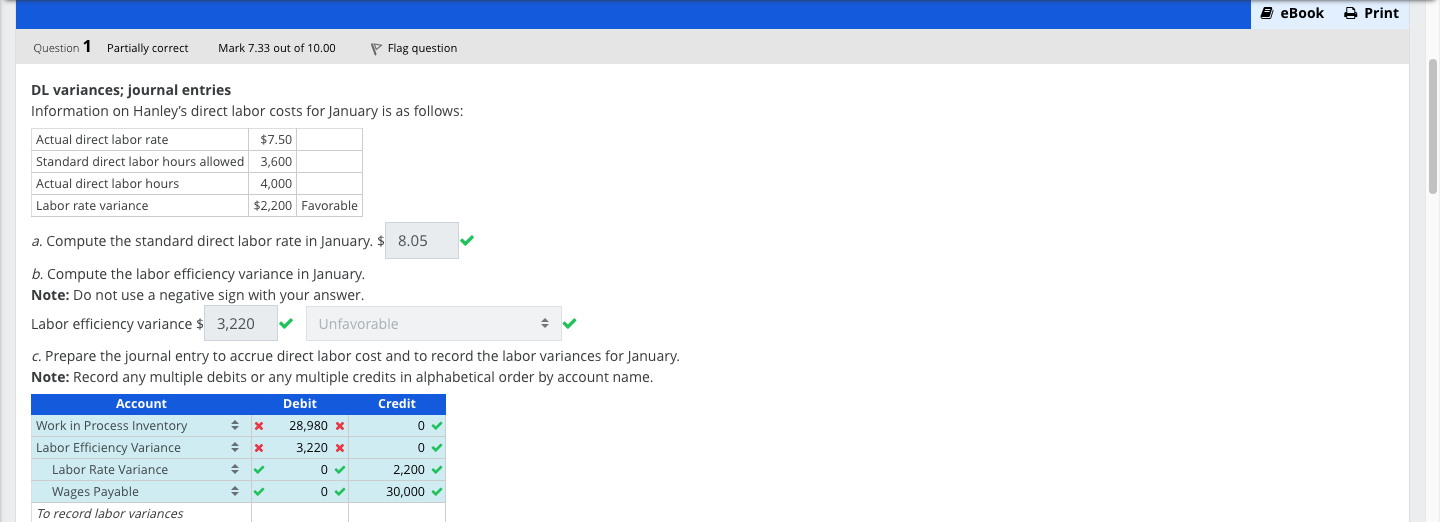 Solved DL variances; journal entriesInformation on Hanley's | Chegg.com