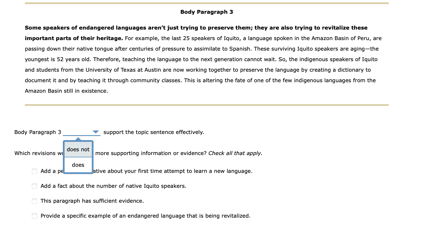 Solved Read the following topic sentence and then answer the | Chegg.com