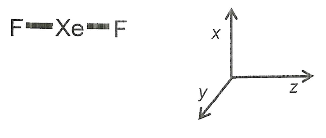 Solved For the linear molecule XeF2, ﻿determine the | Chegg.com