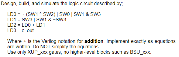 Solved Design, build, and simulate the logic circuit | Chegg.com