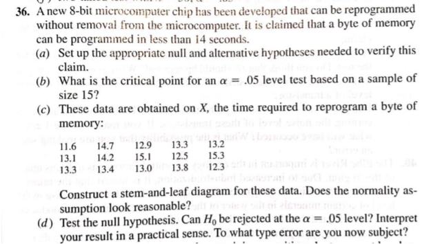 Solved 36. A new 8-bit microcomputer chip has been developed | Chegg.com