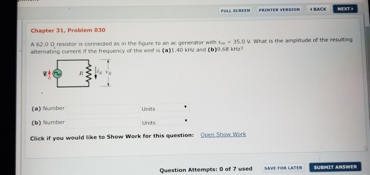 Solved FULL SCREEN PRINTER VERSION 4 BACK NEXT Chapter 31, | Chegg.com
