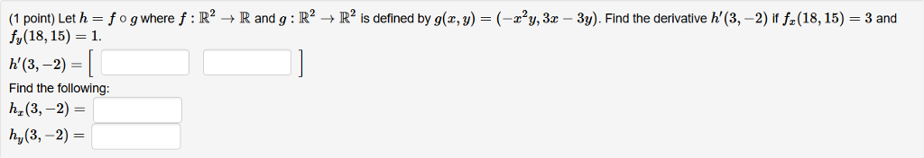 Solved : R2 → R and g : R2 → R2 is defined by g(z, y) = | Chegg.com