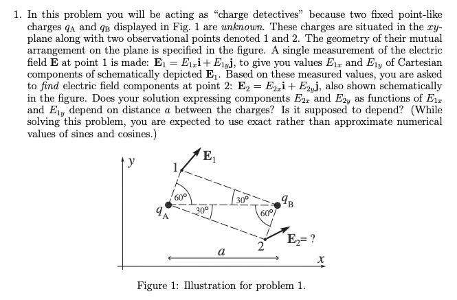 Solved 1. In this problem you will be acting as "charge | Chegg.com