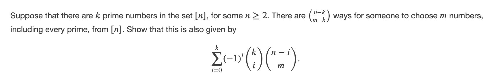Solved Suppose that there are k prime numbers in the set | Chegg.com