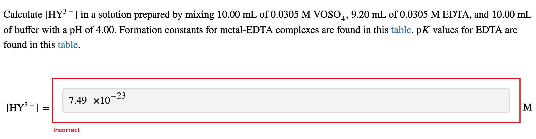 Solved Calculate [HY3−] In A Solution Prepared By Mixing, 46% OFF