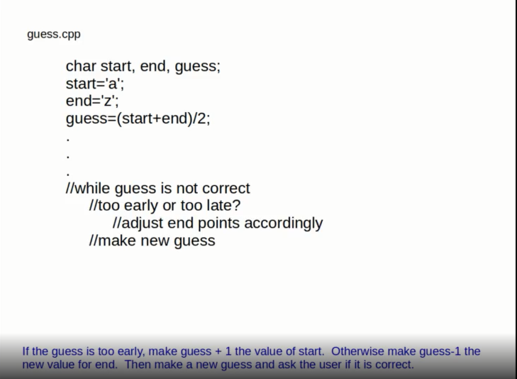 Solved Write a program that plays a guessing game with the | Chegg.com