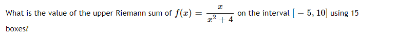 Solved What is the value of the lower Riemann sum of | Chegg.com
