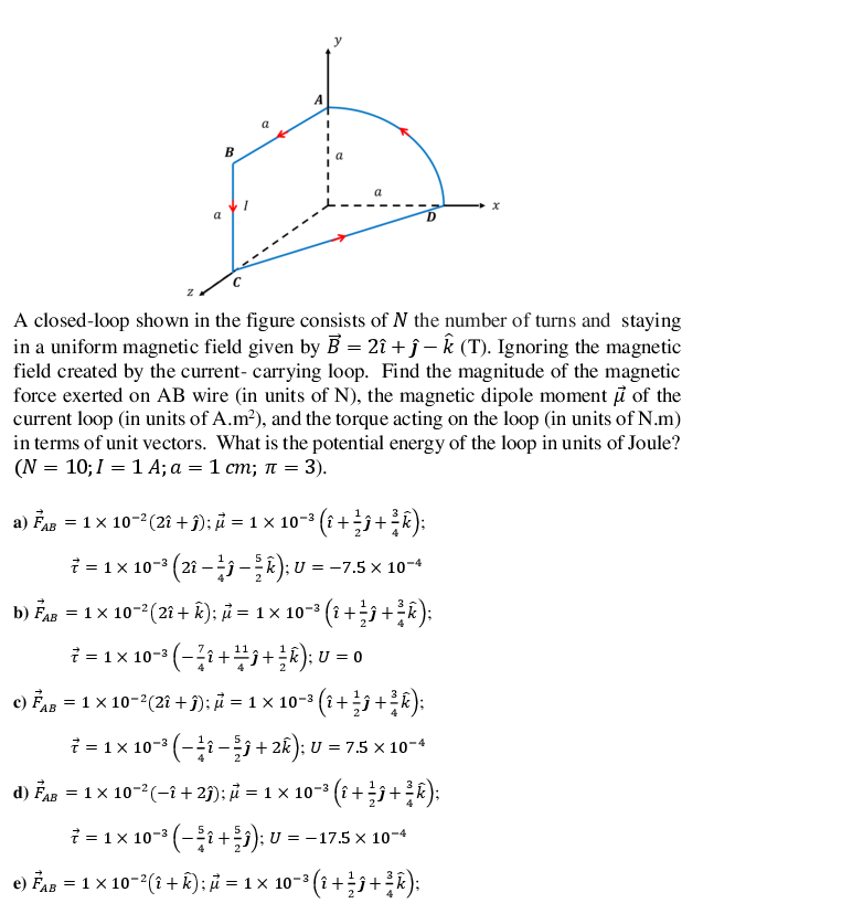 Solved у a B D A closed-loop shown in the figure consists of | Chegg.com