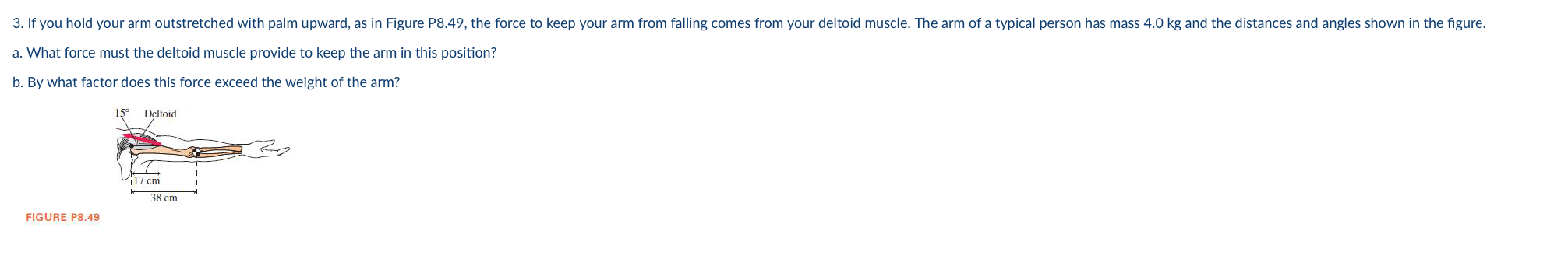 Solved 3. If you hold your arm outstretched with palm | Chegg.com