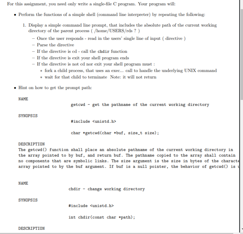 For this assignment, you need only write a | Chegg.com