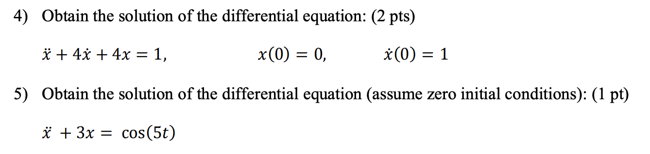 Solved Laplace TransformObtain the solution of the | Chegg.com